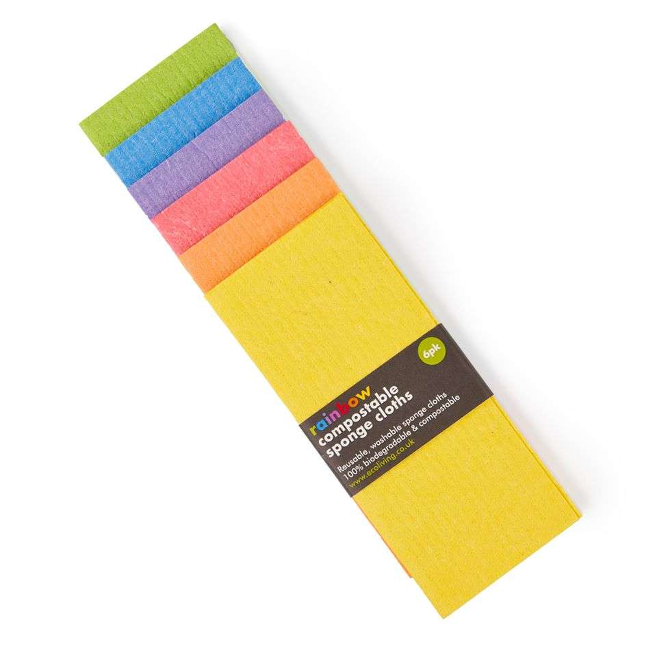 Compostable Sponge Cleaning Cloths - Rainbow - Viva Loca